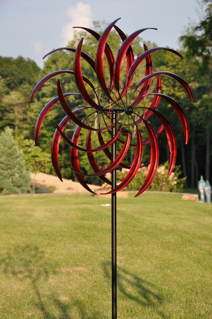 Kinetic Wind Sculpture Wind Spinner For Yard And Garden Large Metal